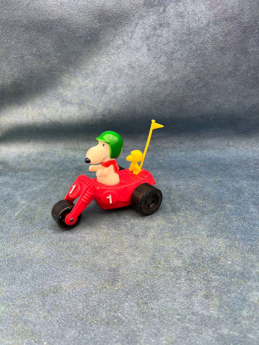 Vintage Snoopy Scooter Shooter in Red Motorcycle Race Car With ...