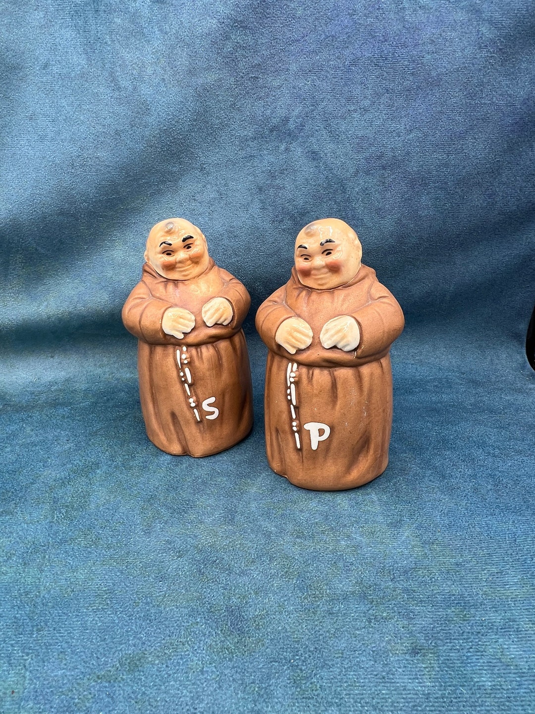 Vintage Monk Salt and Pepper Shakers Winton 1960's - Etsy