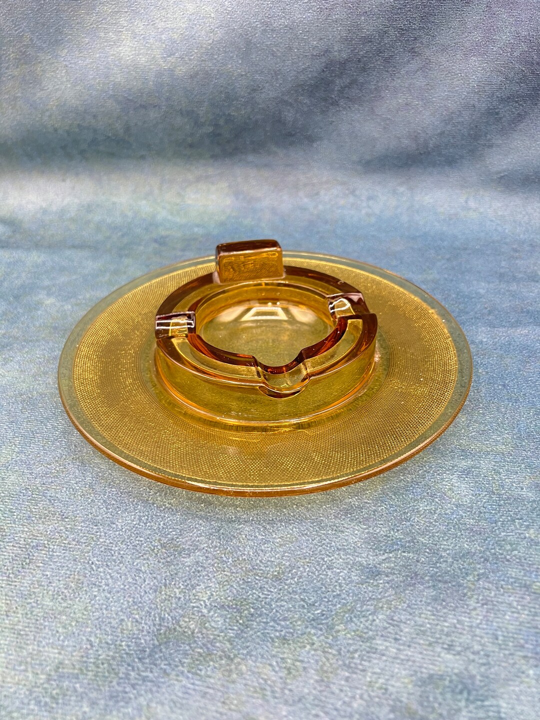 Vintage Ashtray Insert 8 Amber Glass Cigar Cigarette - Etsy