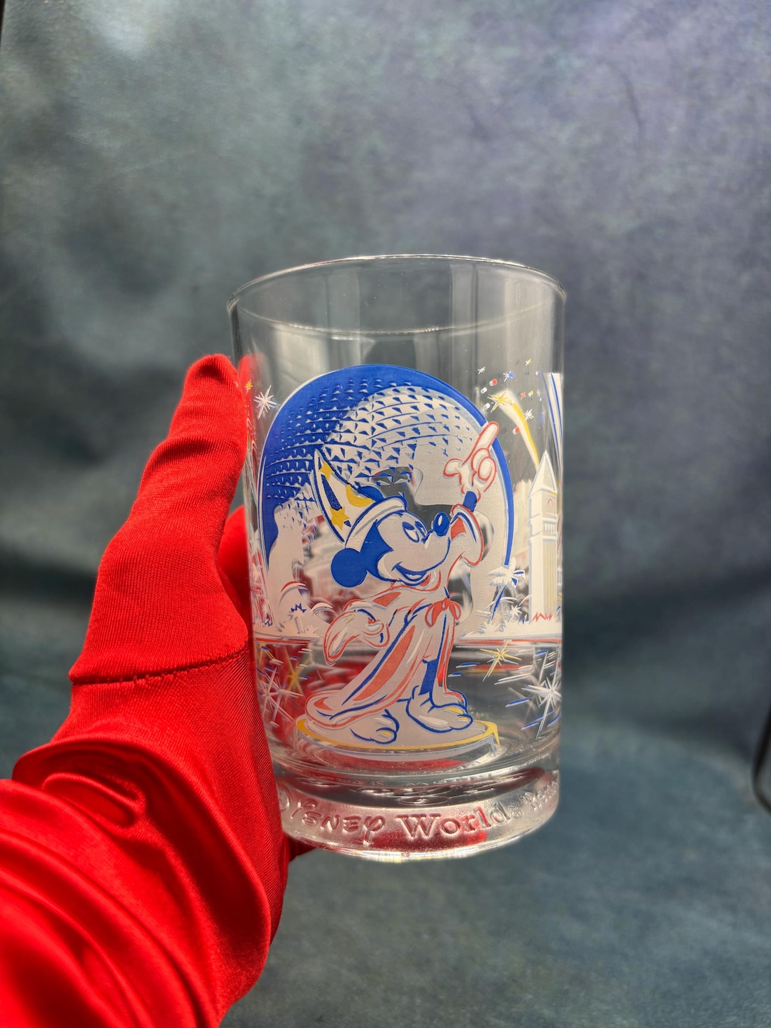 Vintage Disney Mickey Mouse Epcot Glass - 100 Years of Magic - Etsy