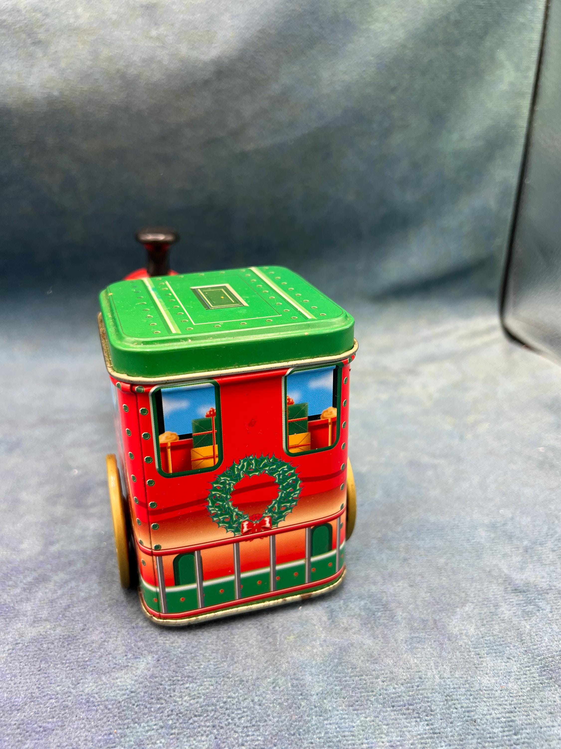 Vintage Christmas Train Tin the Christmas Express With Moveable Whee - Etsy