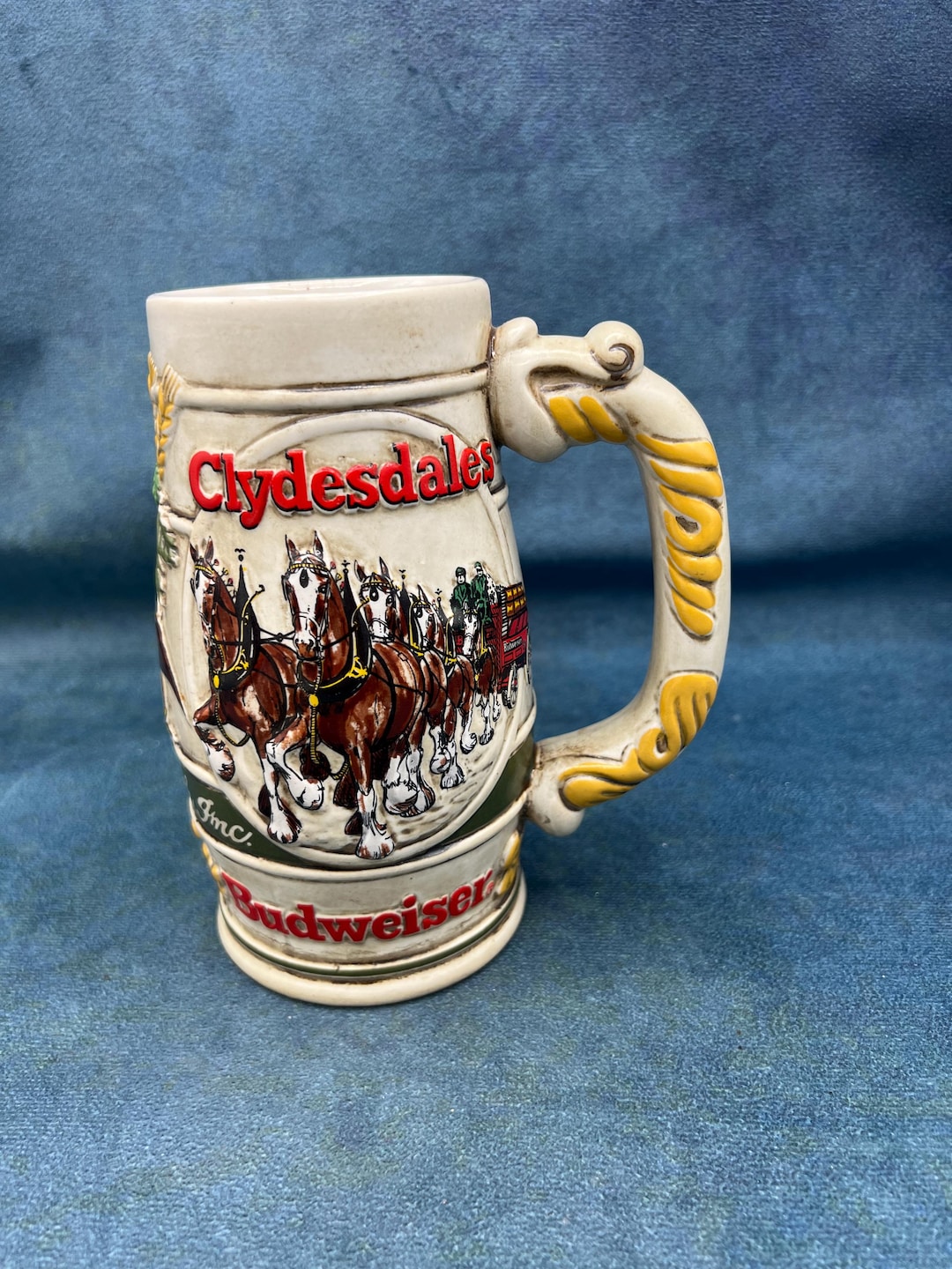 Budweiser Beer Stein Clydesdales Promotional Stein Free Shipping - Etsy