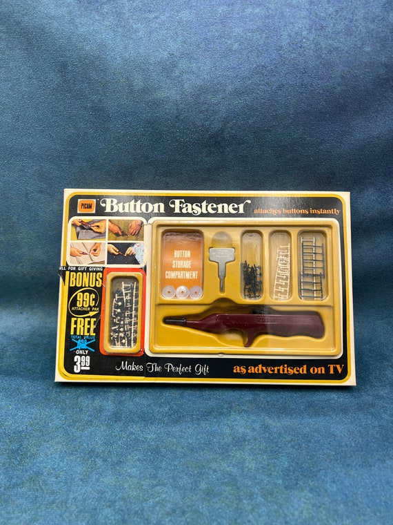 Vintage PICAM Button Fastener Set as Advertised on TV Made in | Etsy