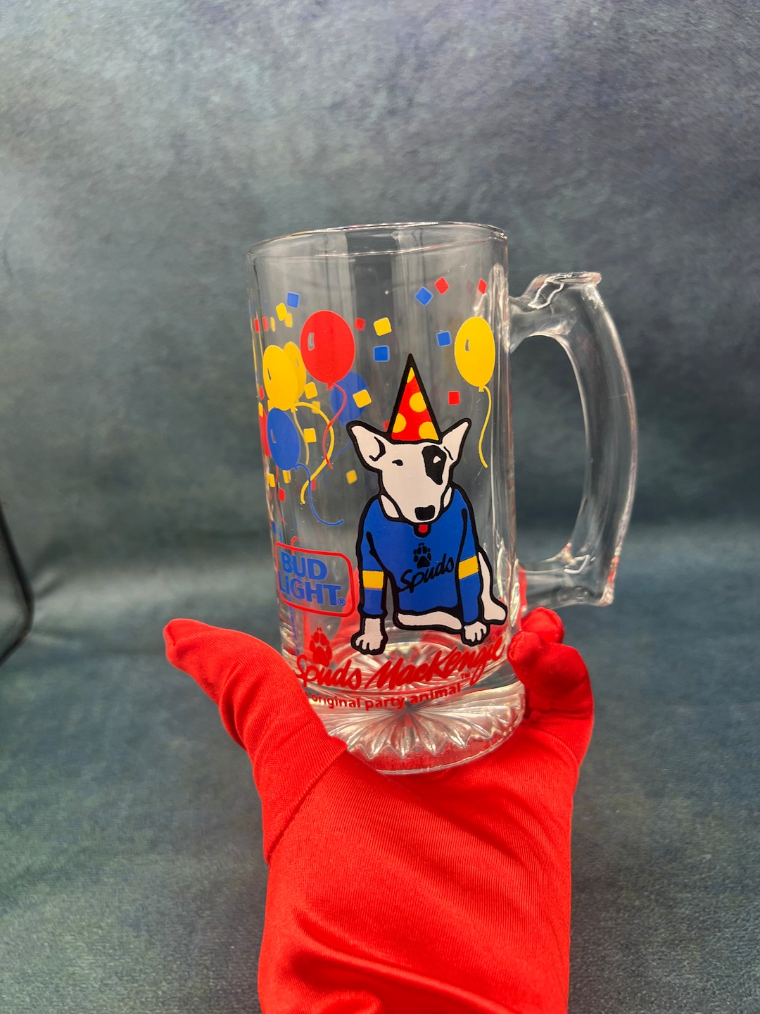 Spuds Mackenzie Bud Light Beer Mug 1987 the Original Party Animal - Etsy