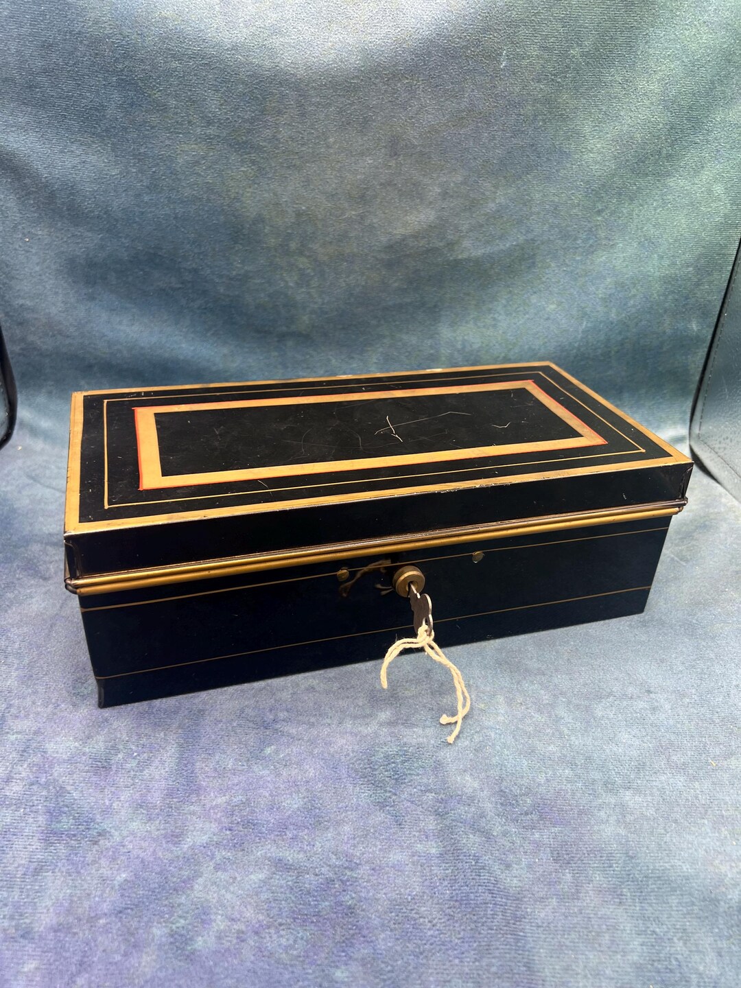 Vintage Tin Lock Box Free Shipping - Etsy