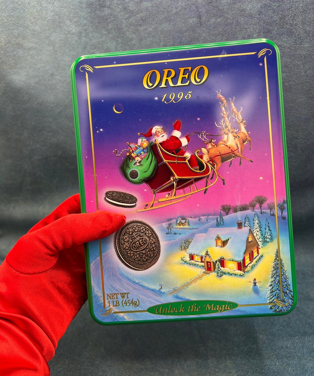 Vintage Tin Oreo 1995 - Etsy