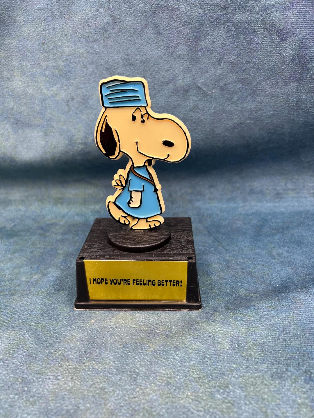 Vintage Aviva Snoopy Doctor I Hope You're Feeling Better Trophy Statue ...