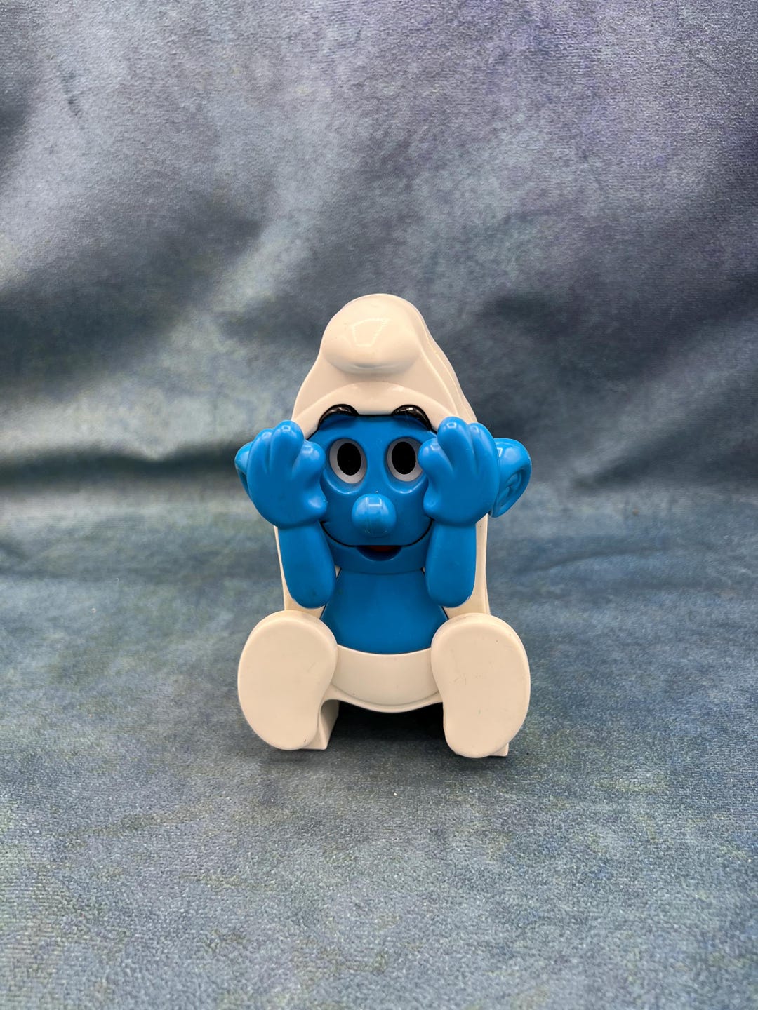 Vintage Smurf Toy Musical Peek A Boo Baby Smurf. Illco Brand Free ...