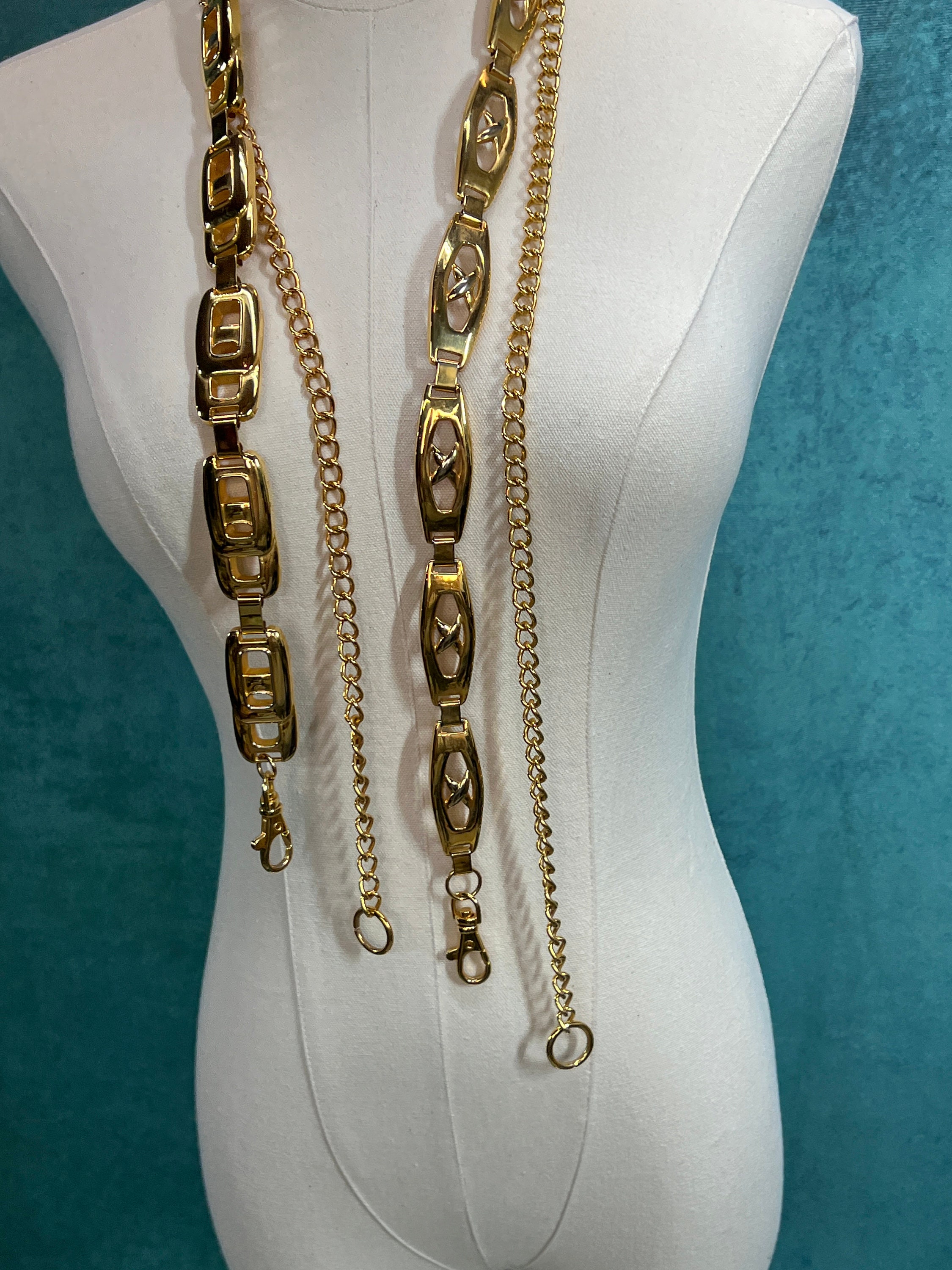 Chain Belt Set. Gold. Set of Two Styles - Etsy