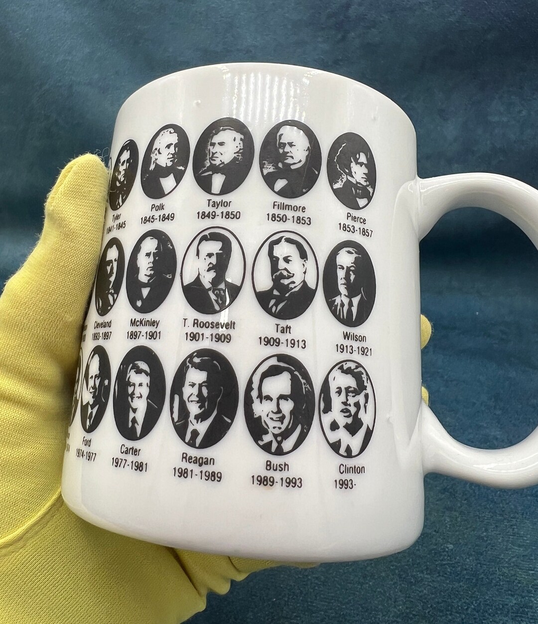 Vintage Presidents Mug Past Presidents Washington to Clinton - Etsy