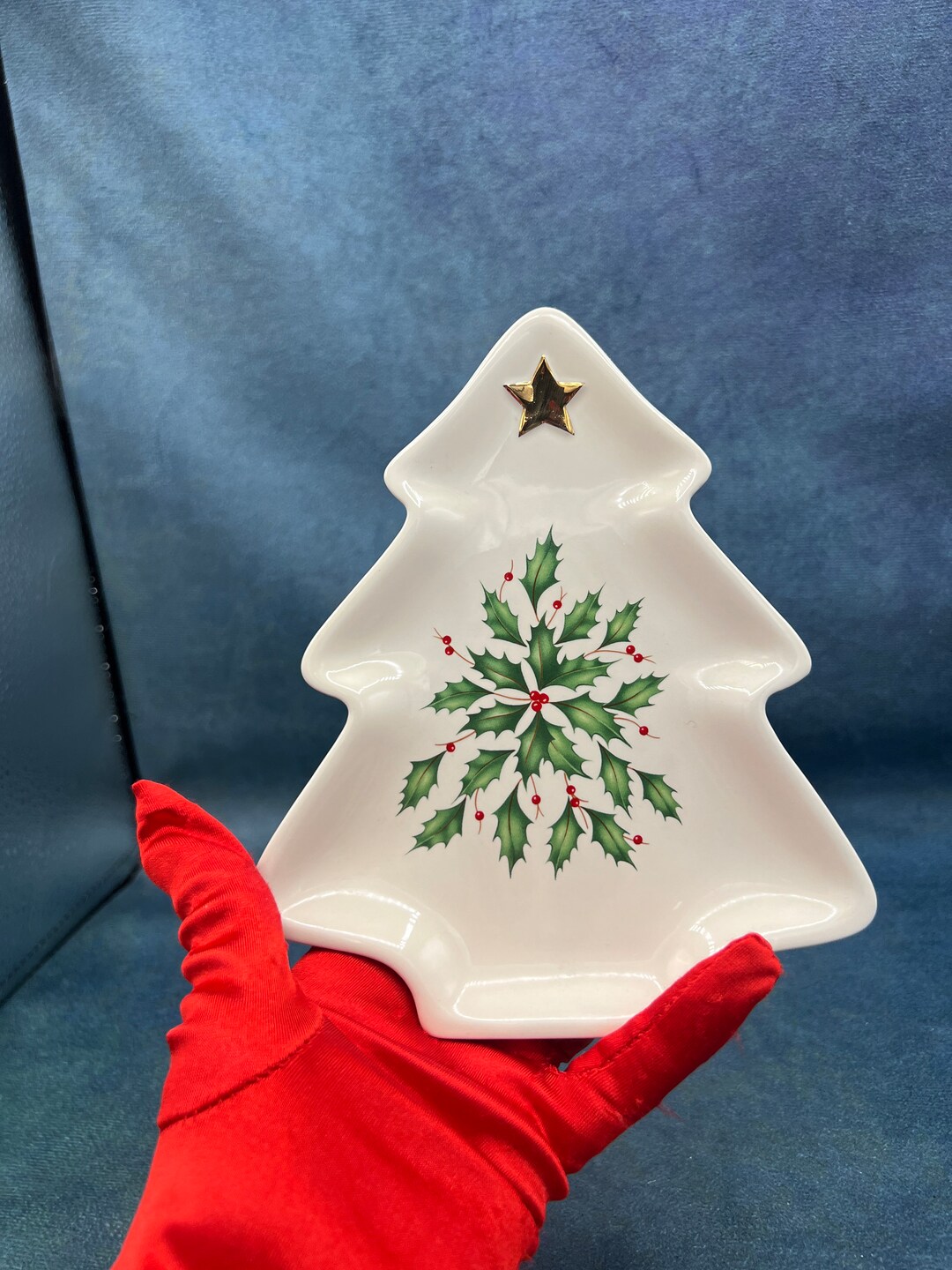 Vintage Christmas Lenox Tree Dish - Etsy