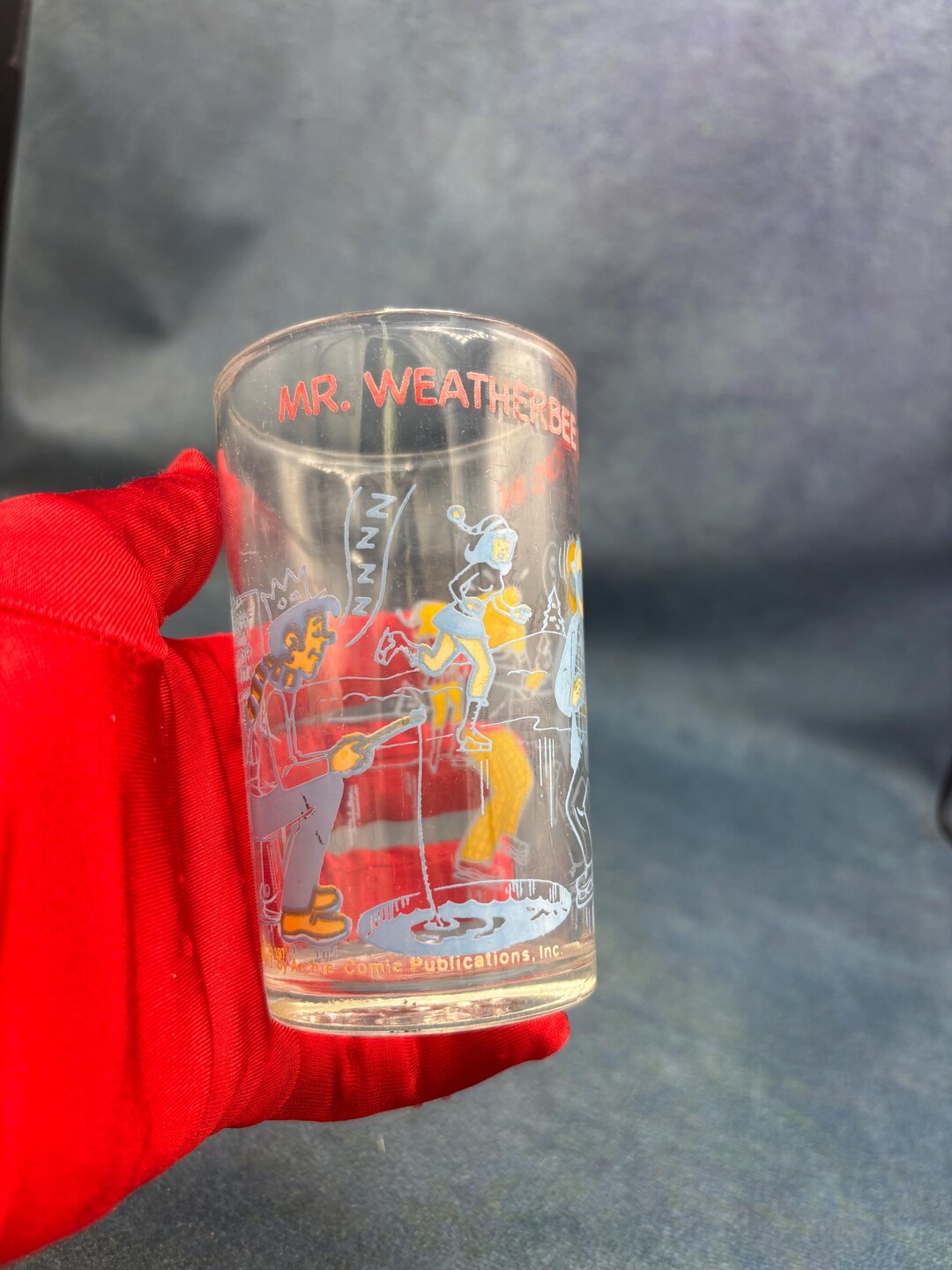 Vintage Archie Comics Collectible Glass Mr Weatherbee Drops in With ...