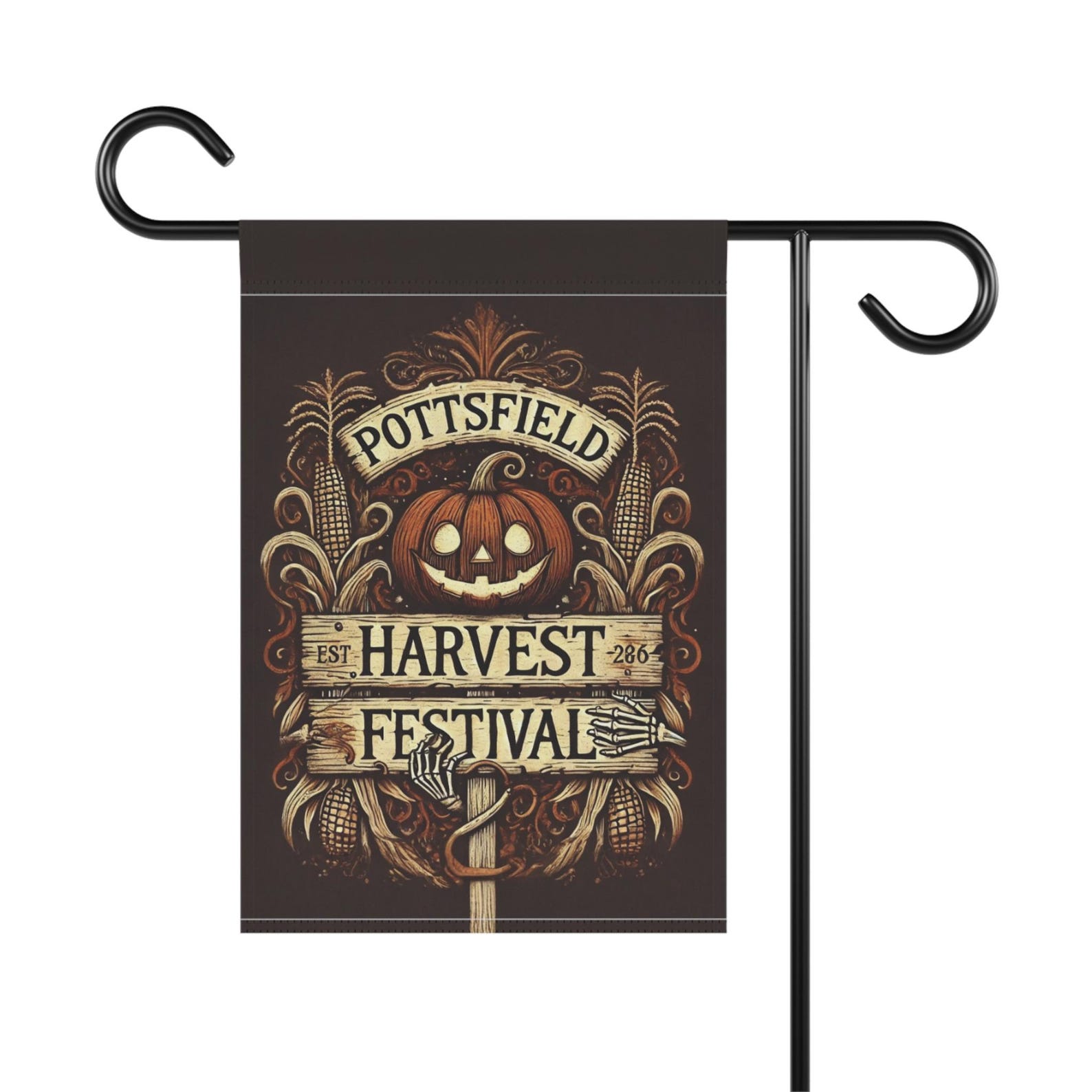 OTGW Pottsfield House Banner Harvest Festival Yard Flag Vintage Rustic ...