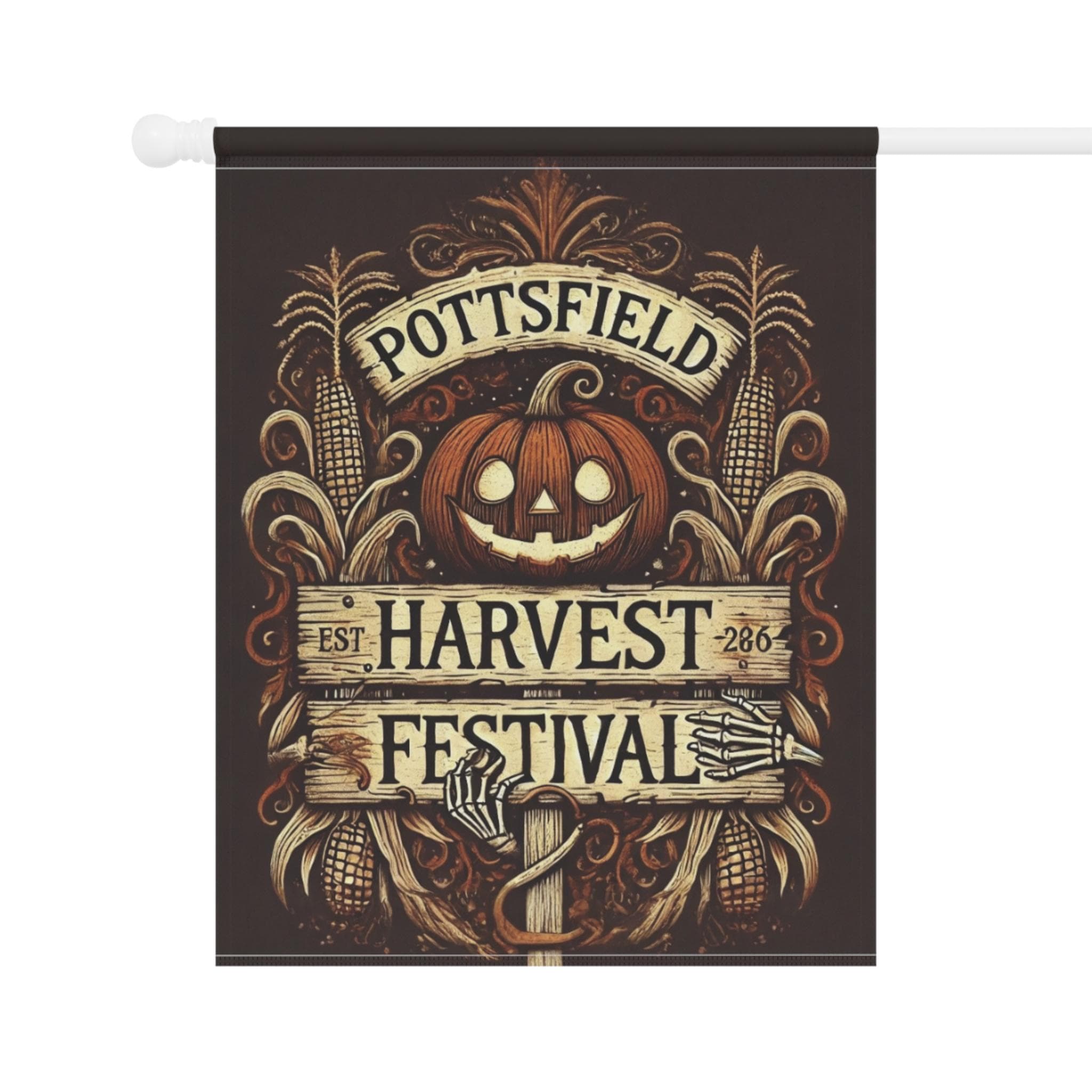 OTGW Pottsfield House Banner Harvest Festival Yard Flag Vintage Rustic ...