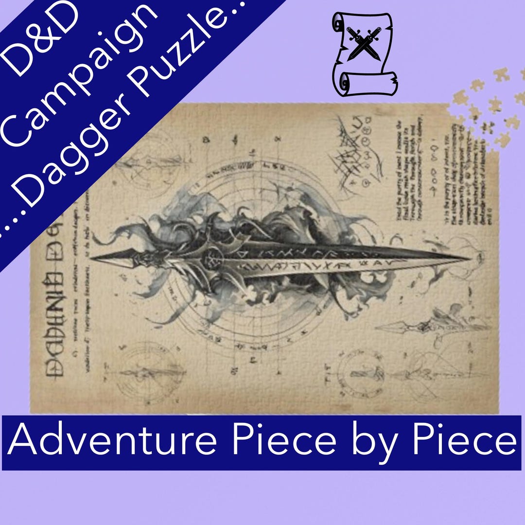 Jigsaw Puzzle Dnd Campaign Adventure Blueprint Spell Mystery DM Tool ...