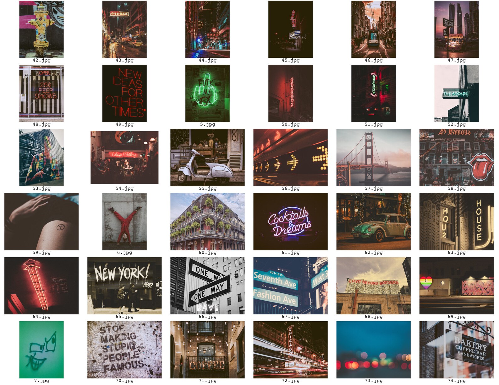 City Wall Collage Kit City Collage Kit Moody Wall Collage | Etsy