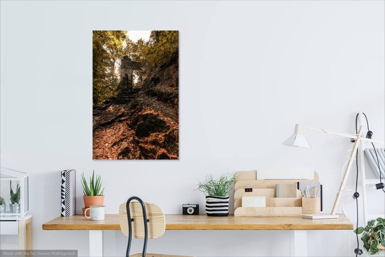 Crossroad to Bezdez Castle -czech Republic - Wall Art. Pleasant Golden ...