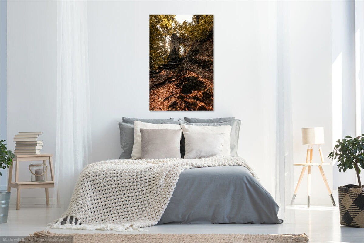 Crossroad to Bezdez Castle -czech Republic - Wall Art. Pleasant Golden ...