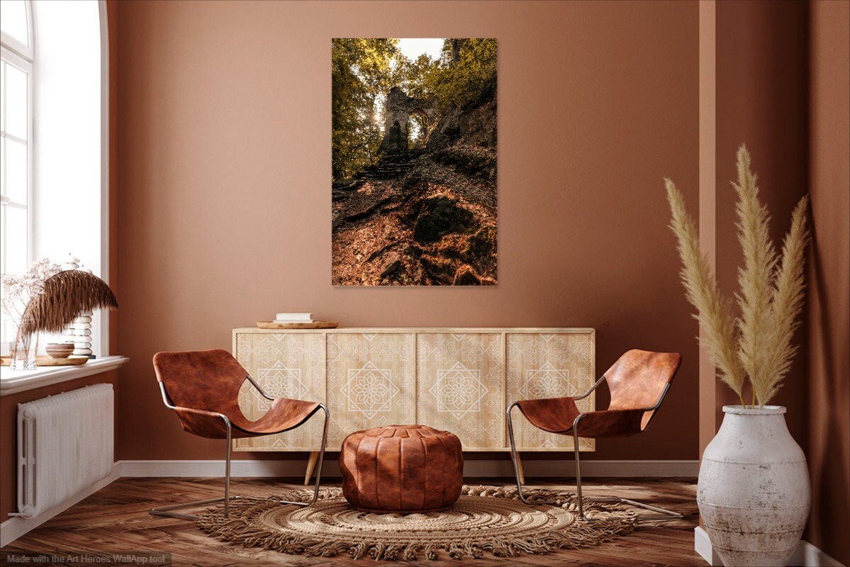 Crossroad to Bezdez Castle -czech Republic - Wall Art. Pleasant Golden ...