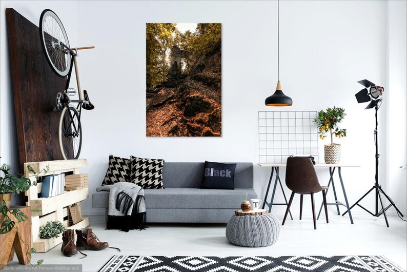 Crossroad to Bezdez Castle -czech Republic - Wall Art. Pleasant Golden ...