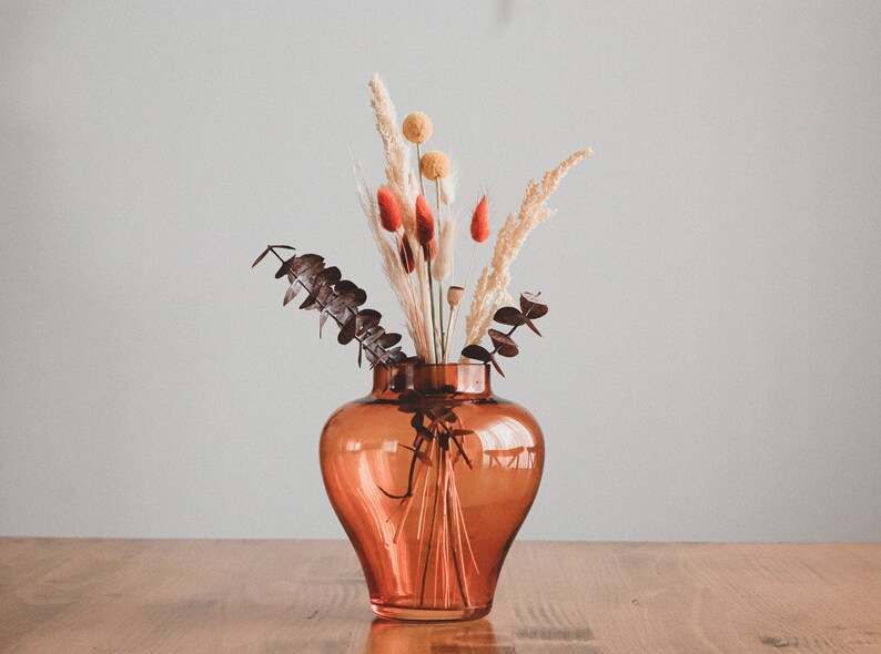 Dried Flower Bouquet Rust Flower Bouquet Eucalyptus Bouquet - Etsy
