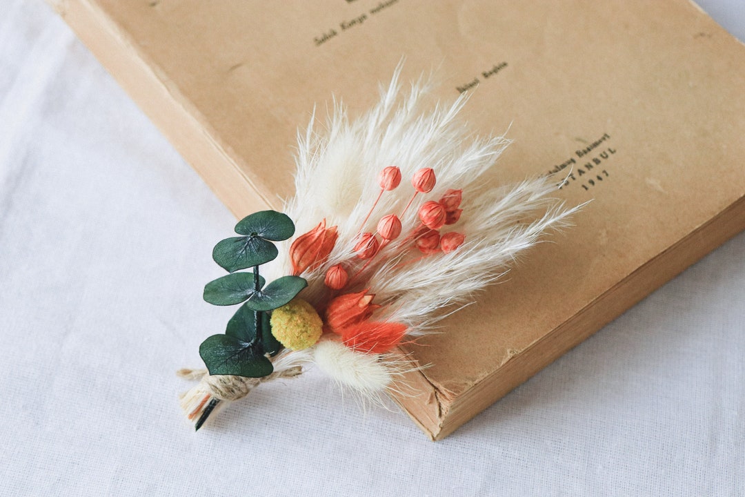 Dried Flower Boutonniere, Wildflower Boutonniere, Rustic Boutonniere ...
