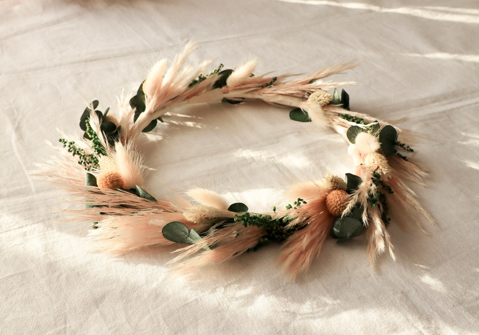 Dried Flower Crown Rustic Flower Crown Boho Wedding Crown - Etsy