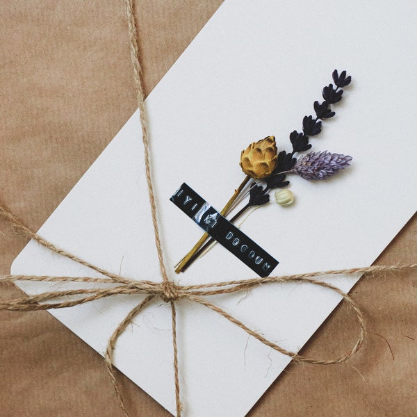 Dried Flowers Card - Etsy