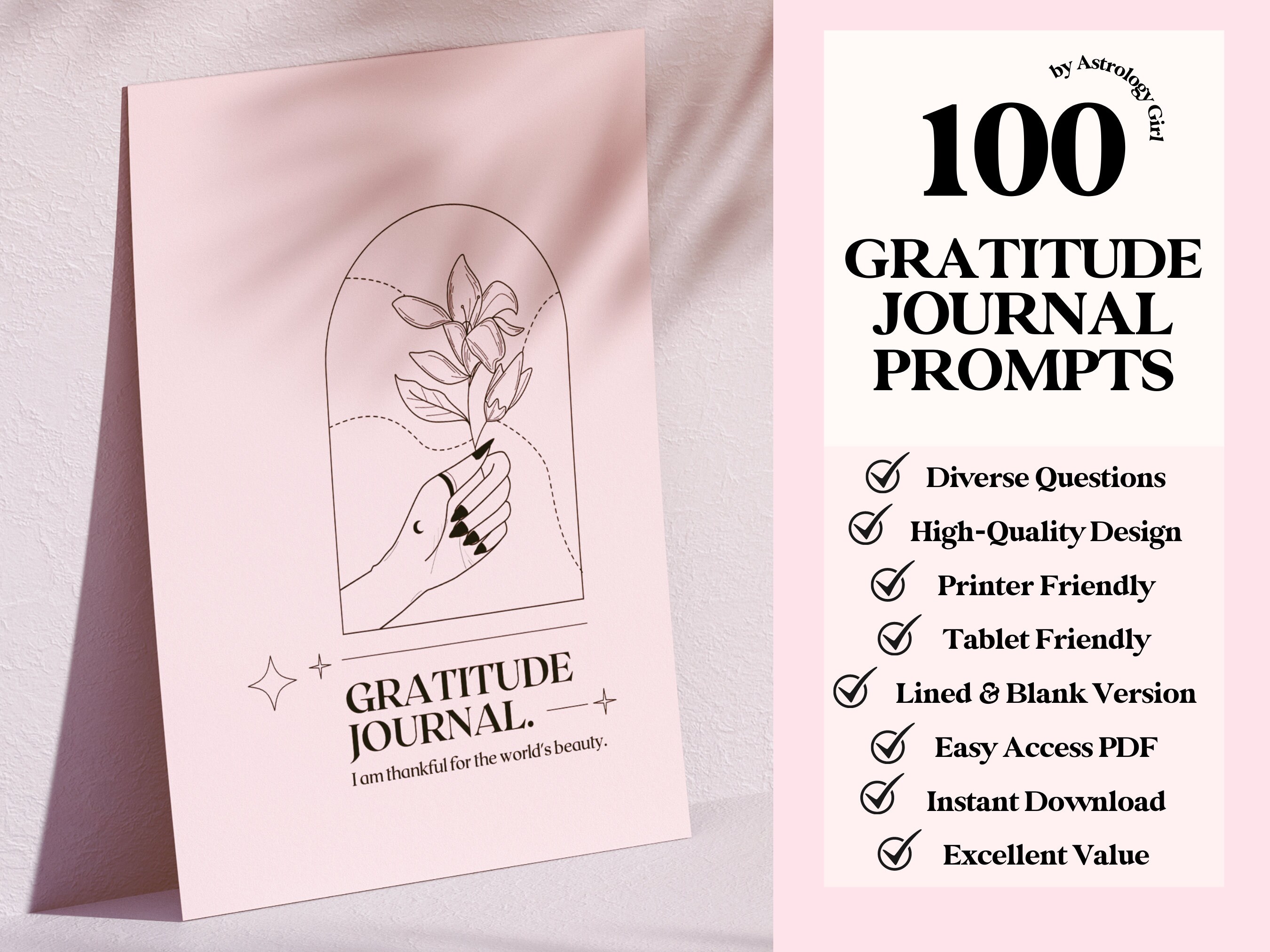 Gratitude Journal Prompts Gratitude Printable Digital - Etsy Canada
