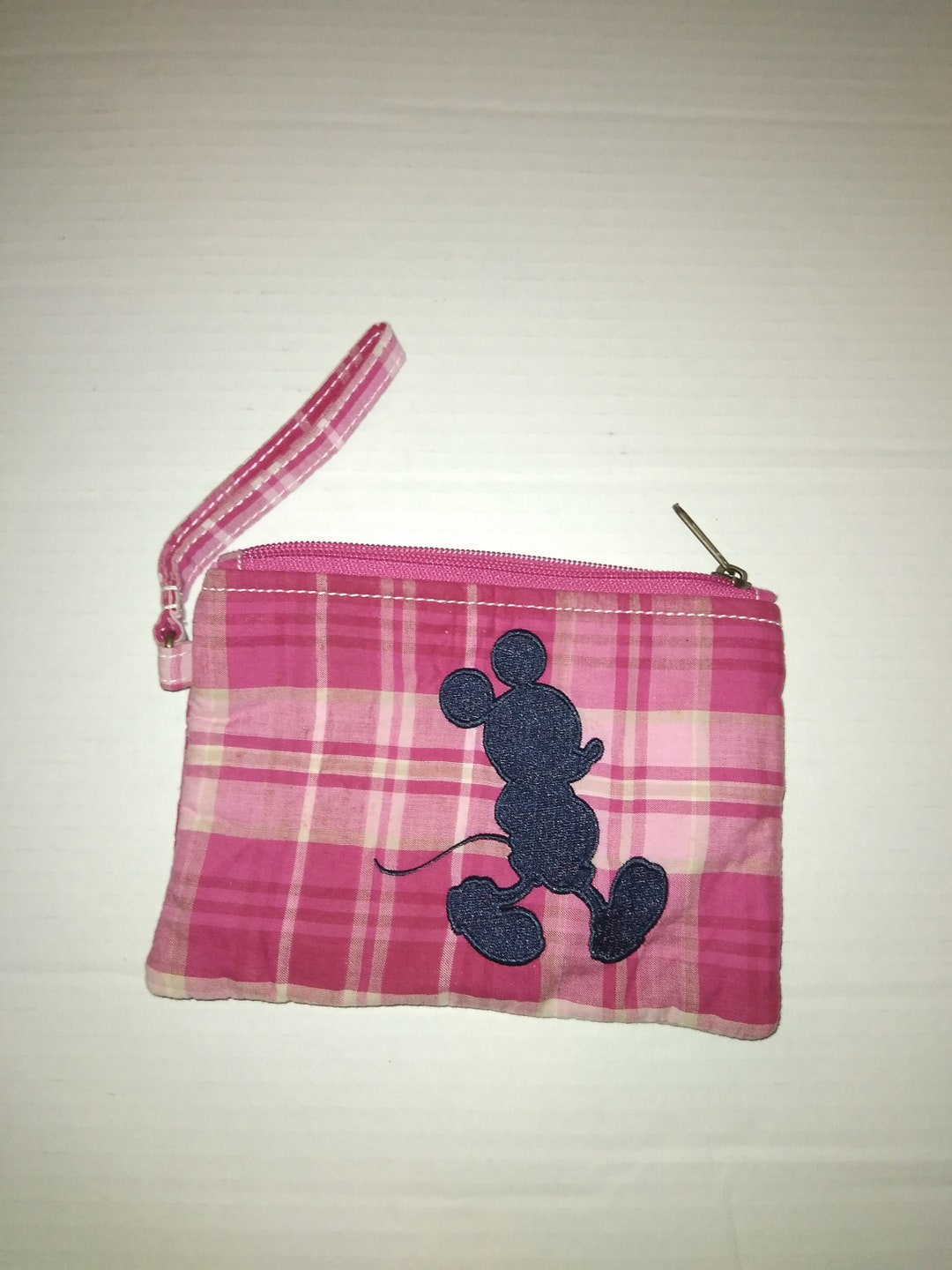Mickey Mouse Coin Purse Zipper Pink Used - Etsy
