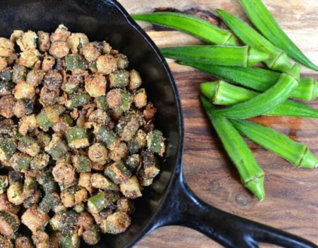 Cowhorn Okra 50 Seeds Usa Seller Etsy