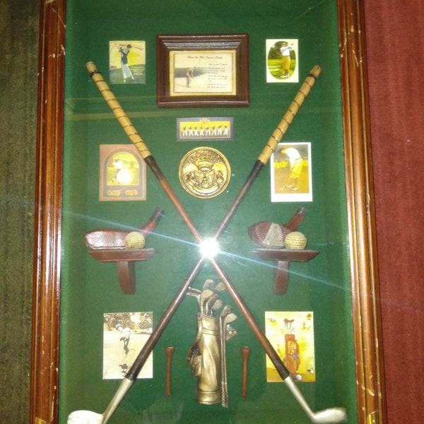 History of Golf Shadow Box - Etsy