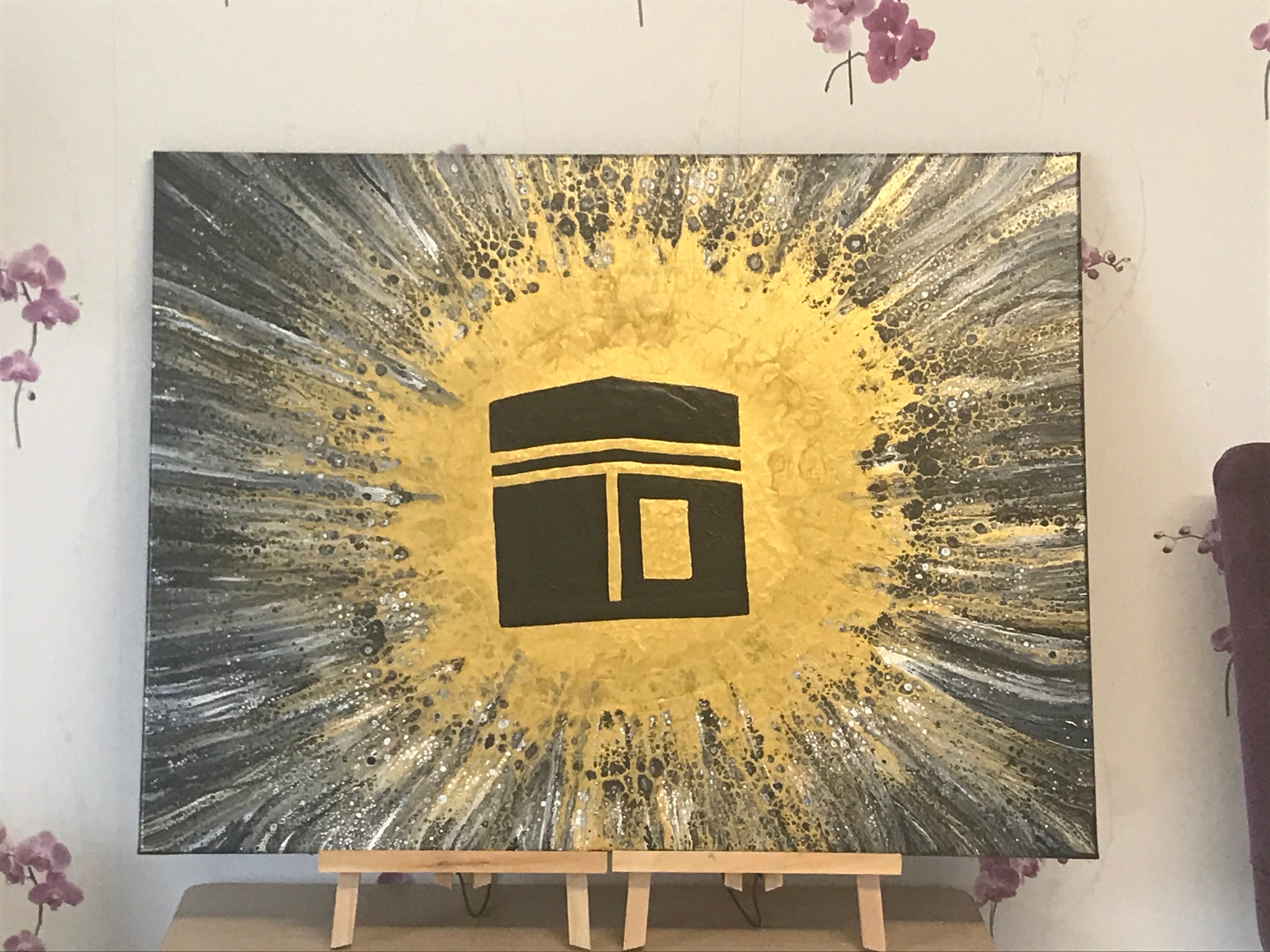 Painting Kaaba Islamic Acrylic Painting Original Wall Interior - Etsy