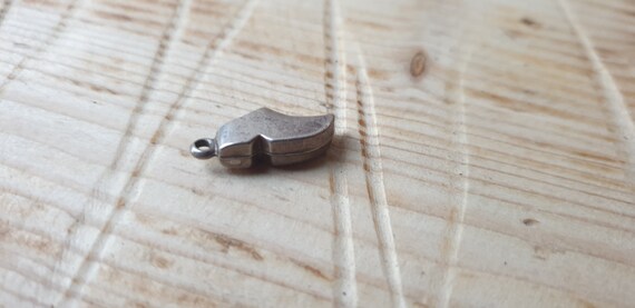 Vintage Silver charm Wooden Shoe - Klomp, Clog charm… - Gem