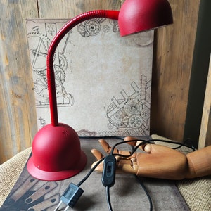 Vintage Red Decorative Desk Lamp Made by Brama Srl From the 1990 ...