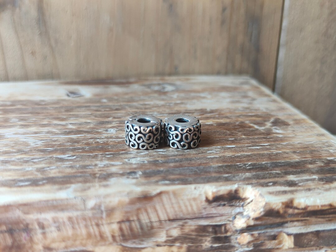 Two Original Pandora Clip Charms Swirls 790338 Signed Inside 925 ALE ...