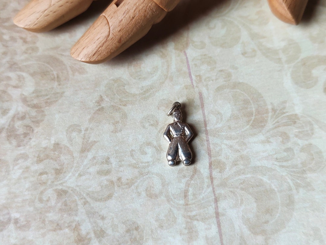 Vintage 835 Silver Dutch Boer Charm - Farmer From the Netherlands in ...