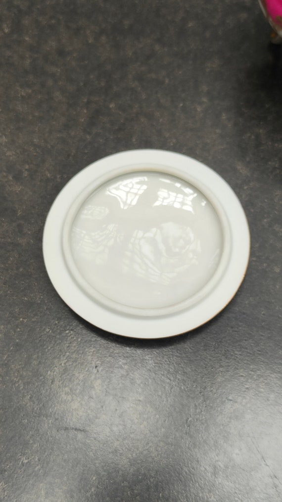 Vintage Limoges Goudeville Porcelain Round Trinket Bo… - Gem