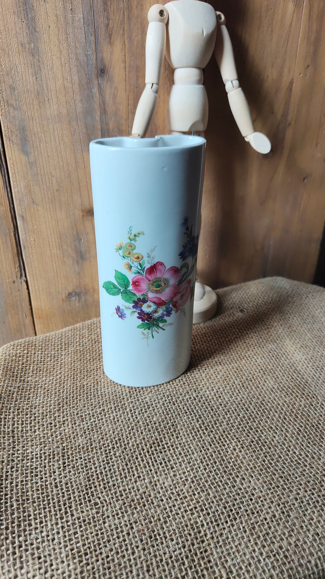 Vintage Flowers Decorated Radiator Tray Humidifier, Porcelain by ...