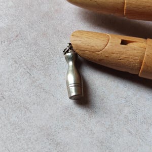 Vintage Old School Bowling Pin Silver Charm Made of 835 Silver Charm ...