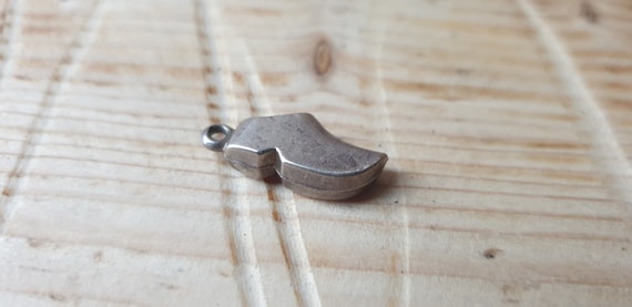 Vintage Silver charm Wooden Shoe - Klomp, Clog charm… - Gem