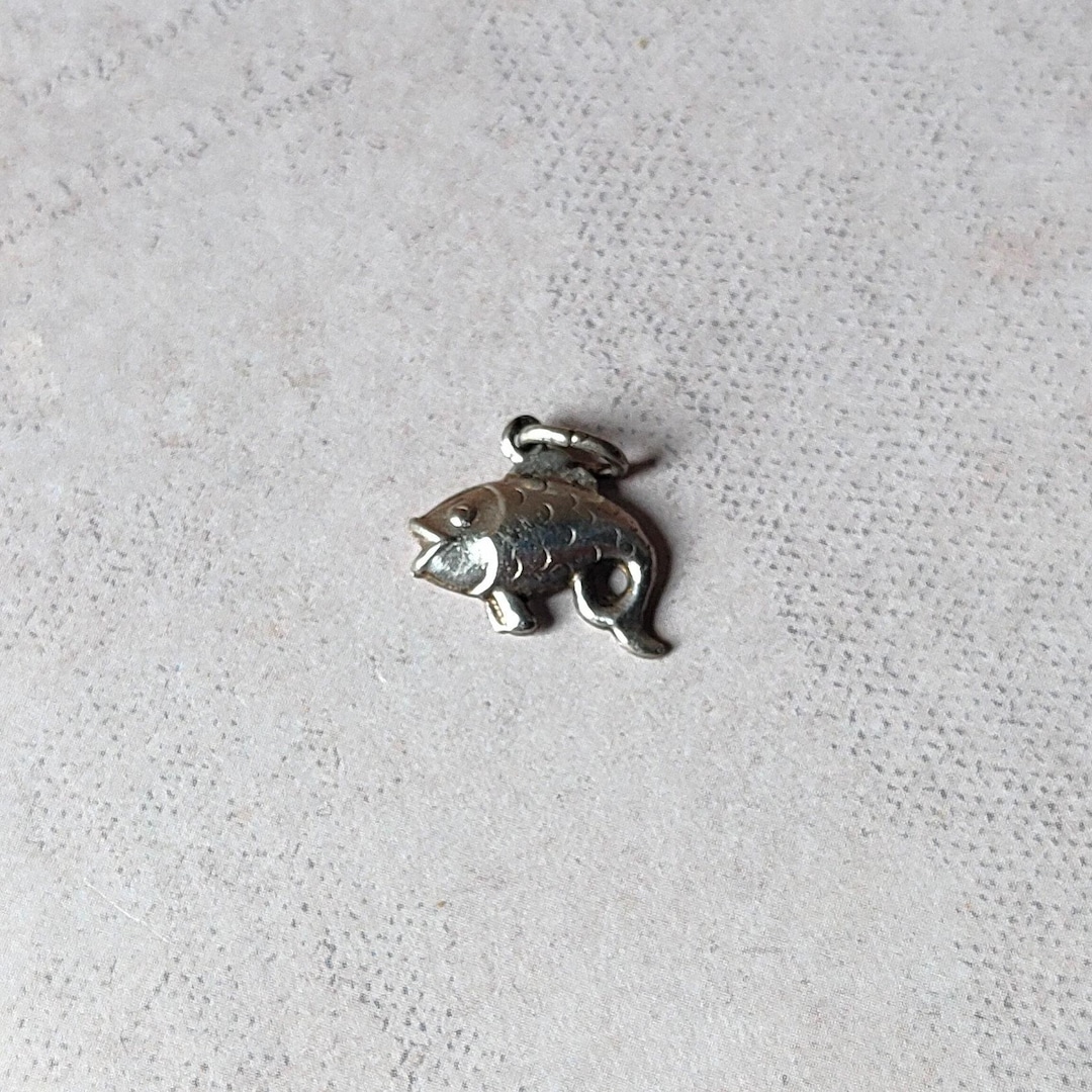 Vintage 835 Silver Fish Charm: Netherlands Retro Jewelry - Etsy UK