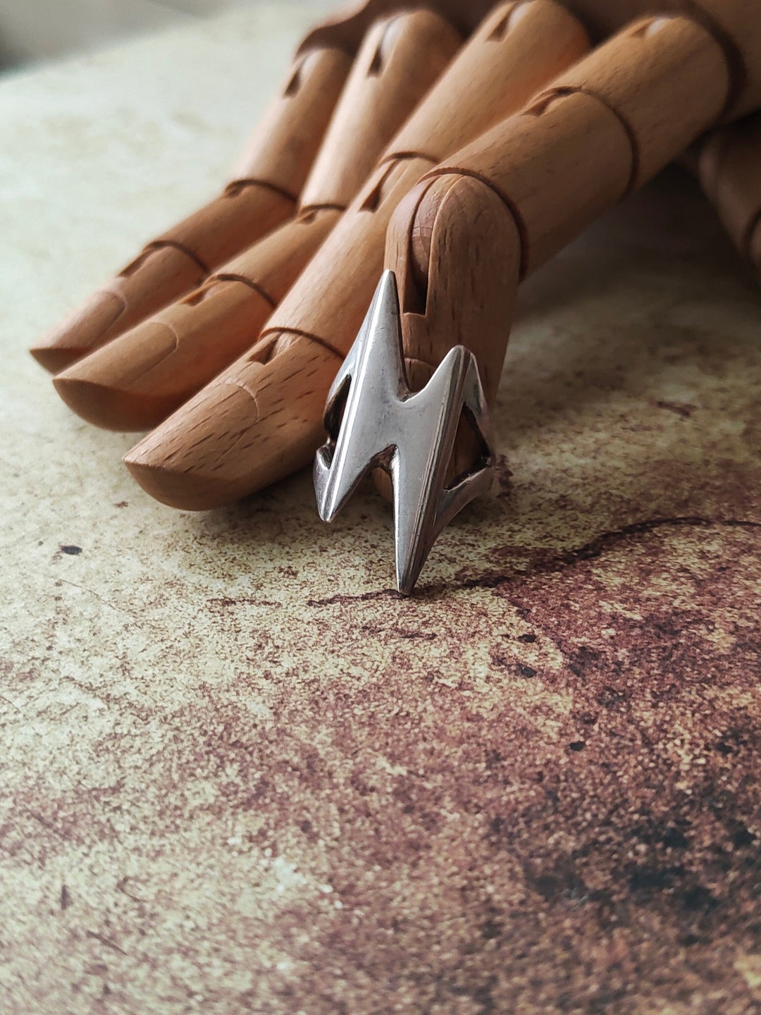 Thunder Sterling Silver Statement Ring, Eye-catching Piece of Jewelry ...