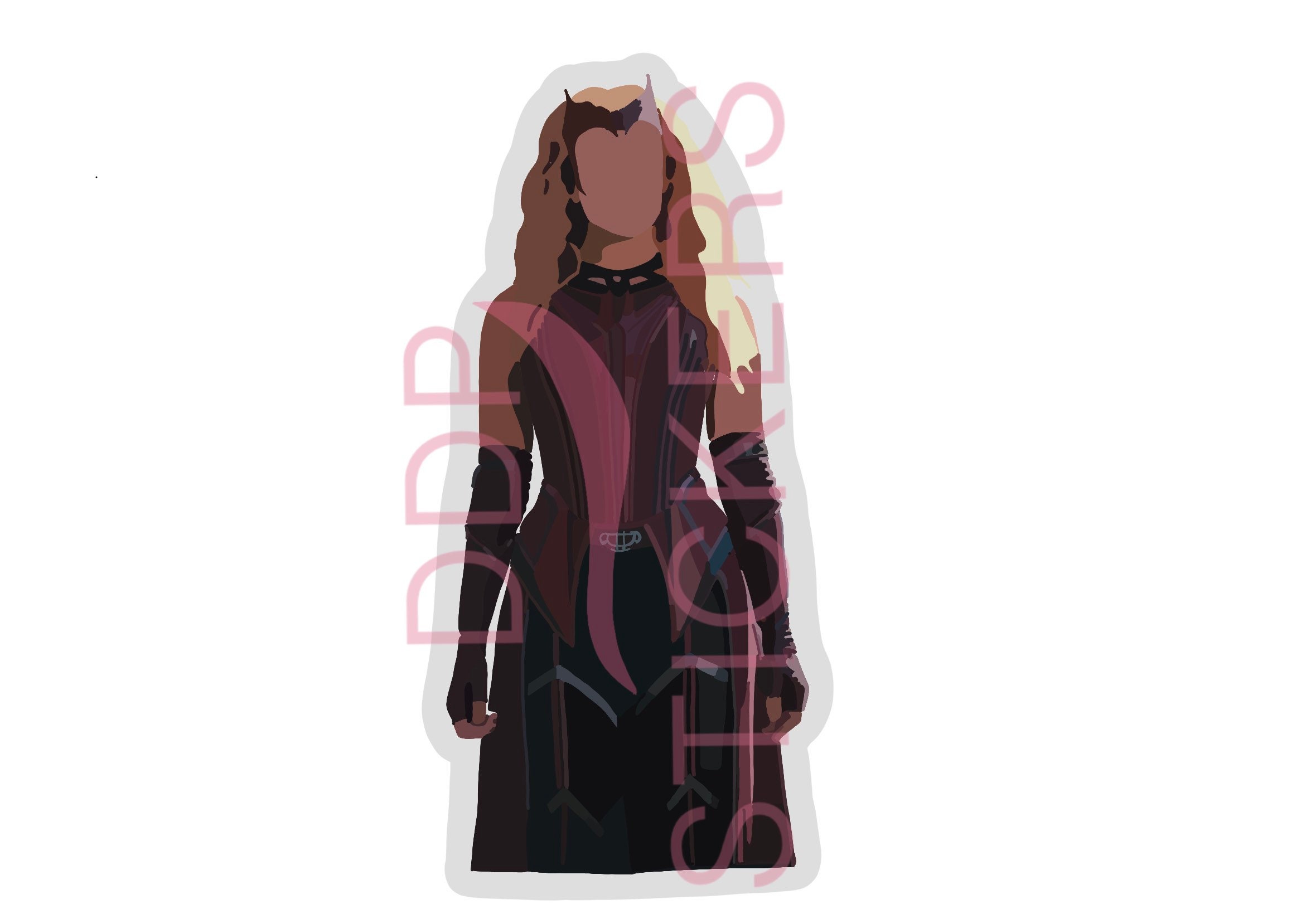 The Scarlet Witch Sticker | Etsy