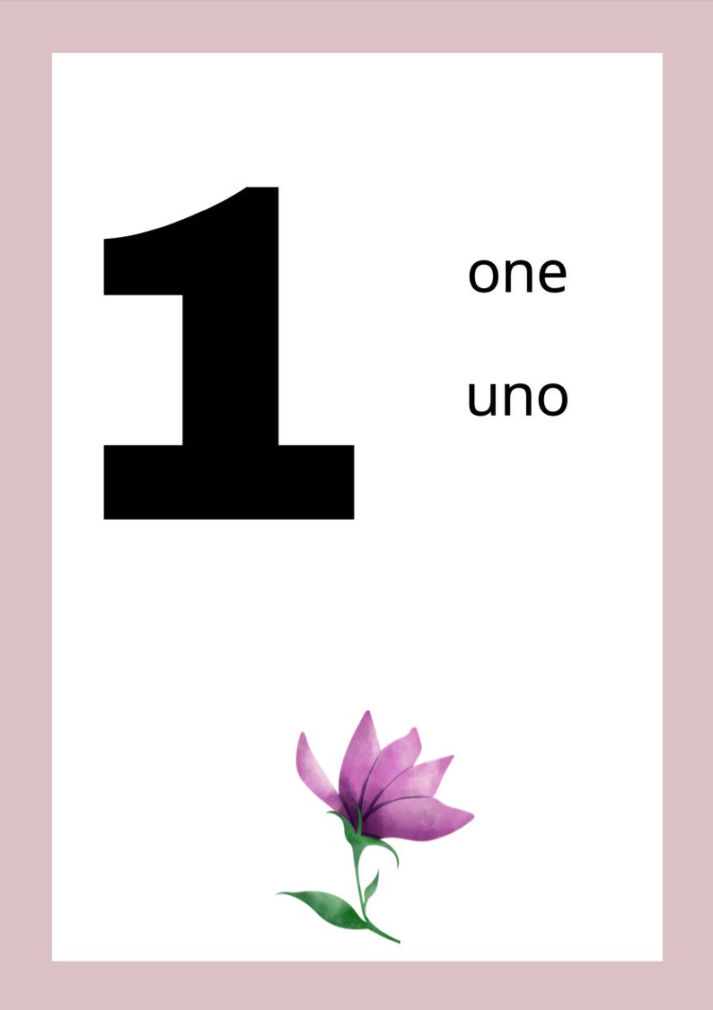 Learn Number From 1-10 in English and Spanish, Counting in English and ...