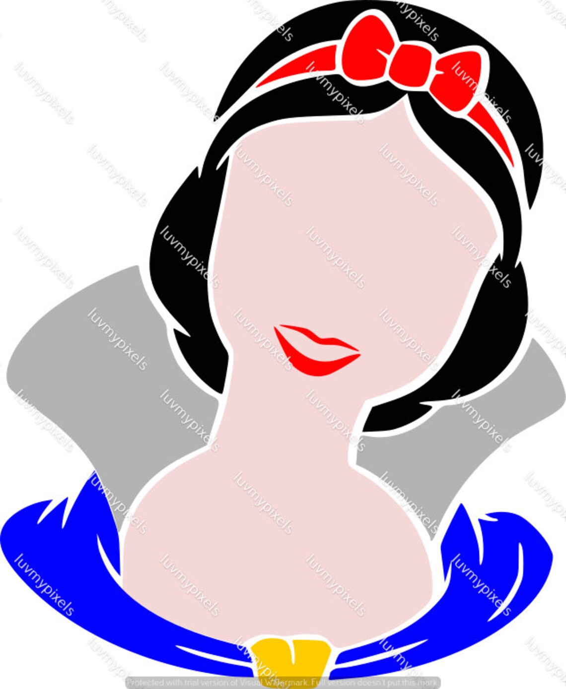 Disney Princess Faceless Clip Art Svg Cricut Silhouette Etsy