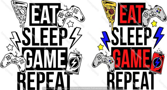 Home Decor Wall Hangings stickers cards Gaming SVG PNG Bundle ...