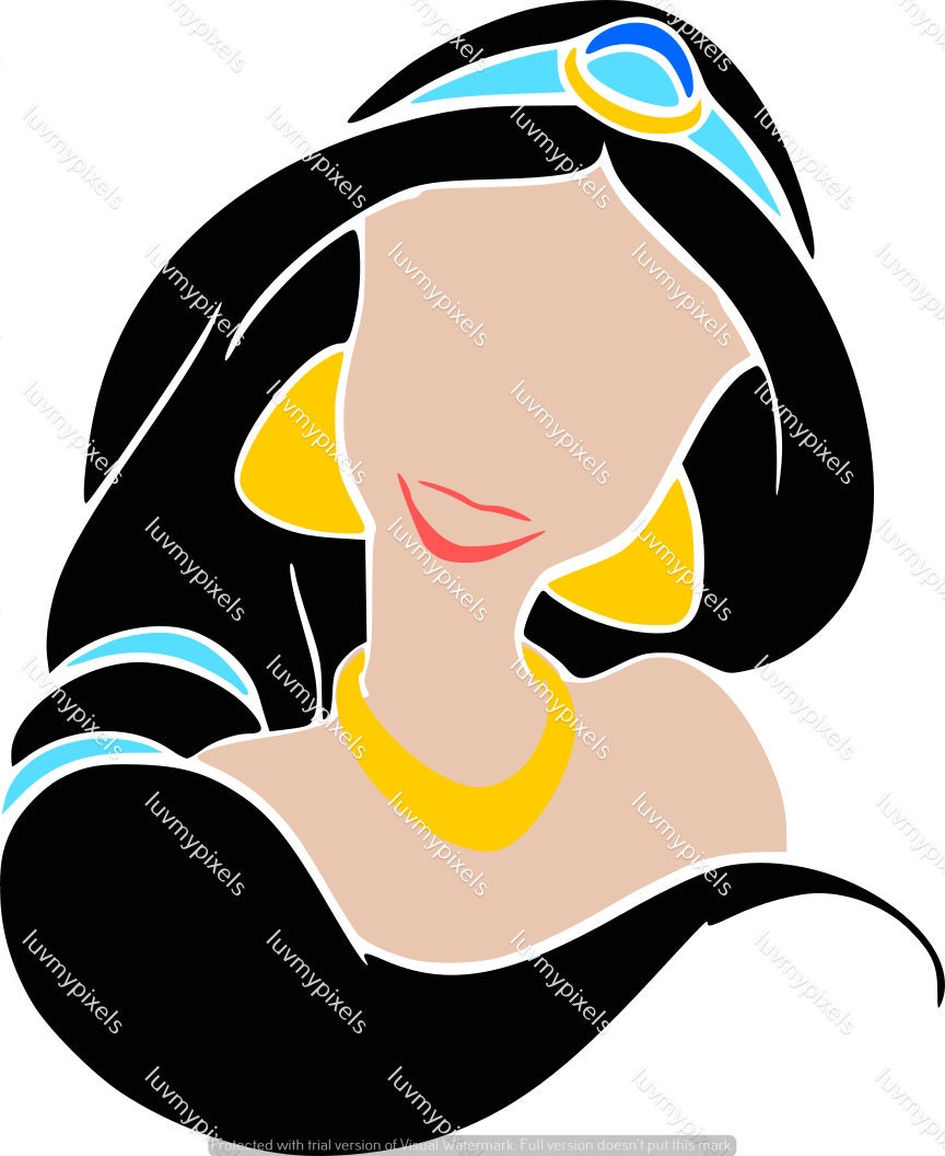 Disney Princess Faceless Clip Art Svg Cricut Silhouette Etsy