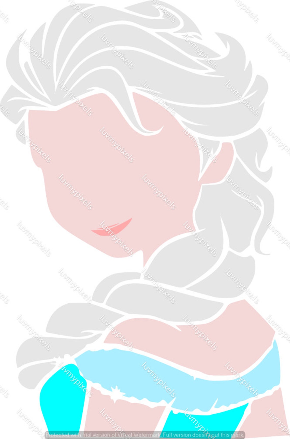Disney Princess Faceless Clip Art Svg Cricut Silhouette Etsy