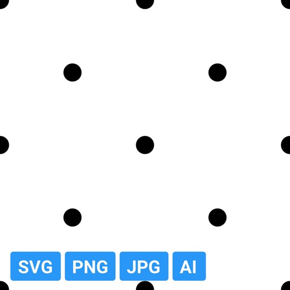 Seamless Dots Pattern SVG Vector Pattern Circles Small | Etsy